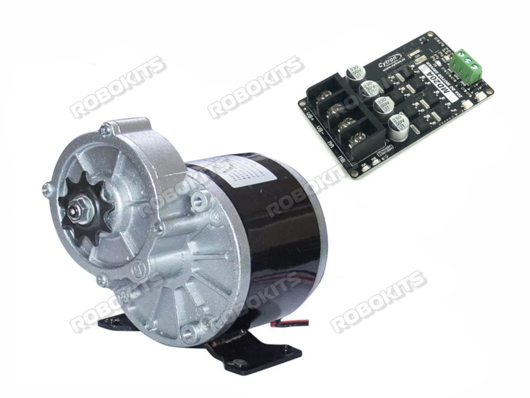 E-BIKE DC MOTOR MY1016Z2 24V 300RPM 250W with Cytron MD20A Driver ...