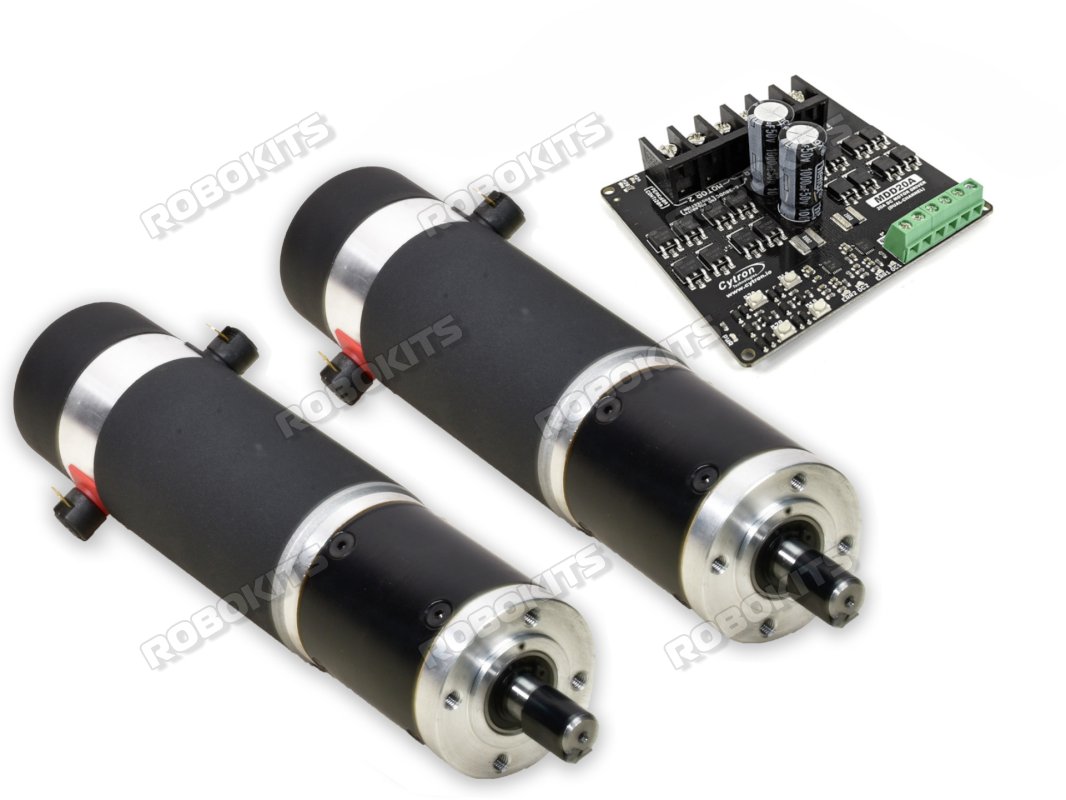 Rhino 24V 60RPM 100W IG52 DC motor with Cytron Driver MDD20A (2 ...