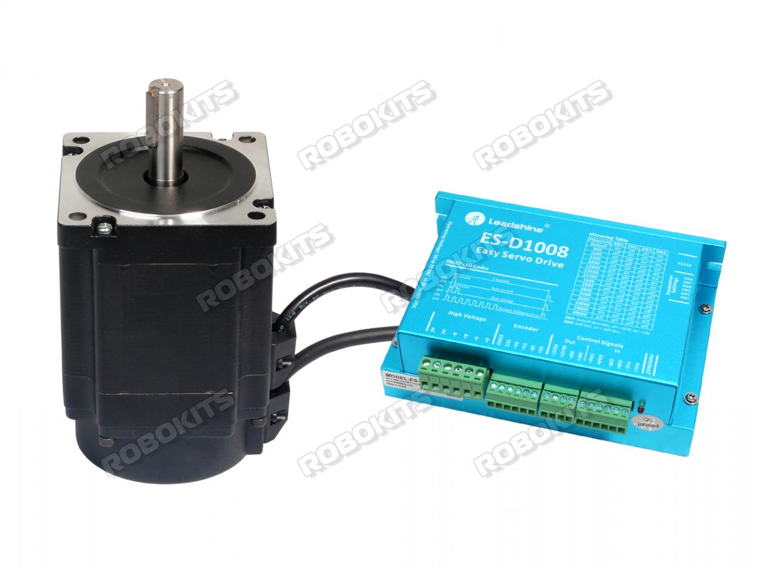 Nema34 Hybrid Servo Motor 2-Phase 85kg-cm W/T ES-D1008 Leadshine Drive ...