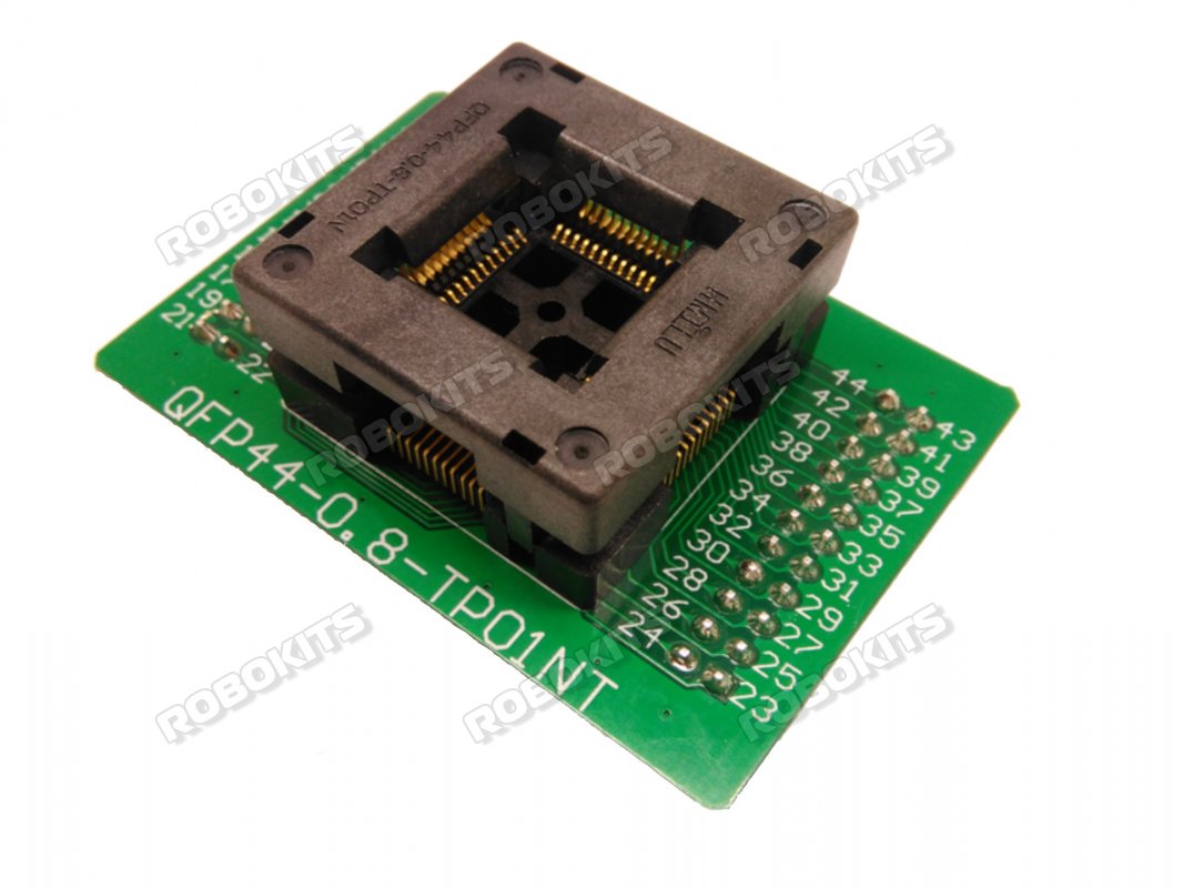 Programming Socket for QFP44 to 44pin Breakout with 10x10mm IC Width ...
