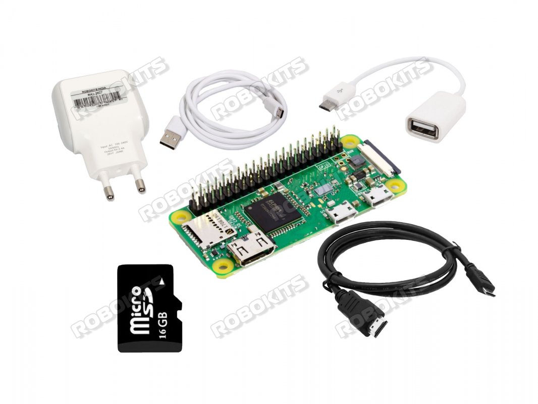 Raspberry Pi Zero Wireless WH (Pre-Soldered Header) with Accessories ...